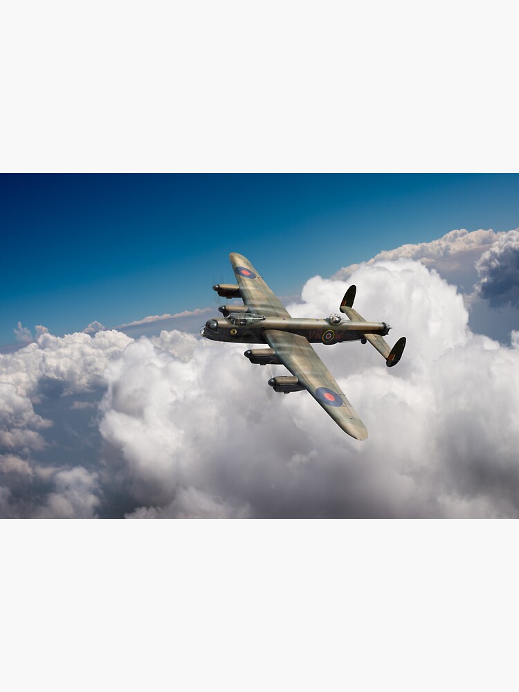 "Lancaster B X KB799 above clouds" Sticker for Sale by garyeason ...