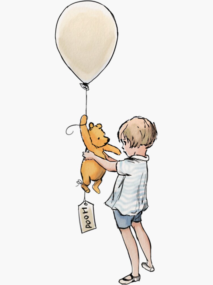 "Winnie the Pooh - Christopher Robin and Pooh (1)" Sticker for Sale by ...