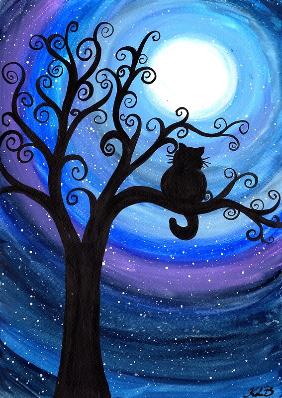 "Midnight Cat" by klbailey | Redbubble