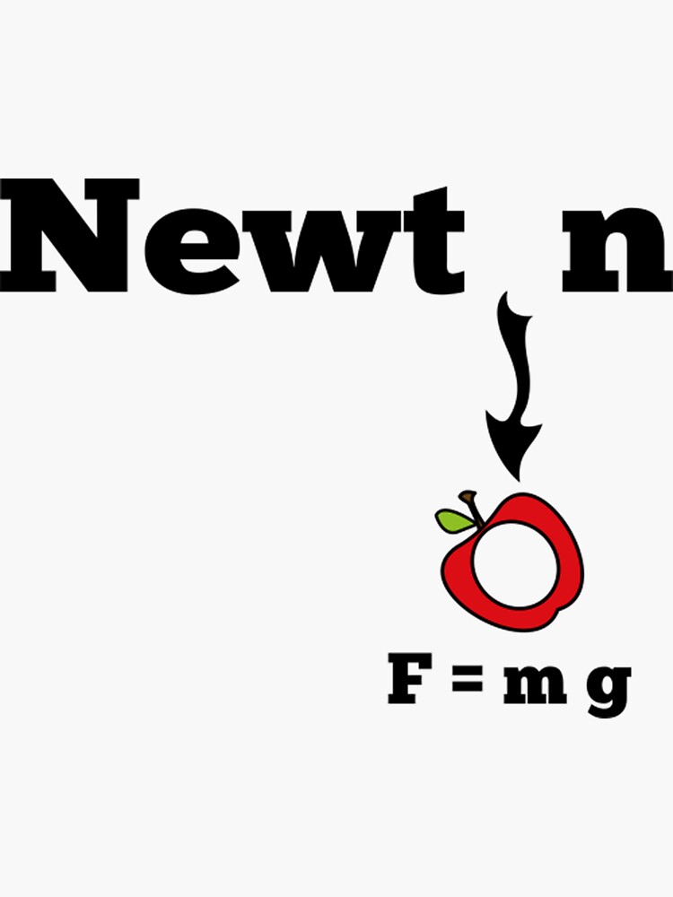 "Newtons Law Of Gravitation" Sticker for Sale by MichaelSevcik | Redbubble