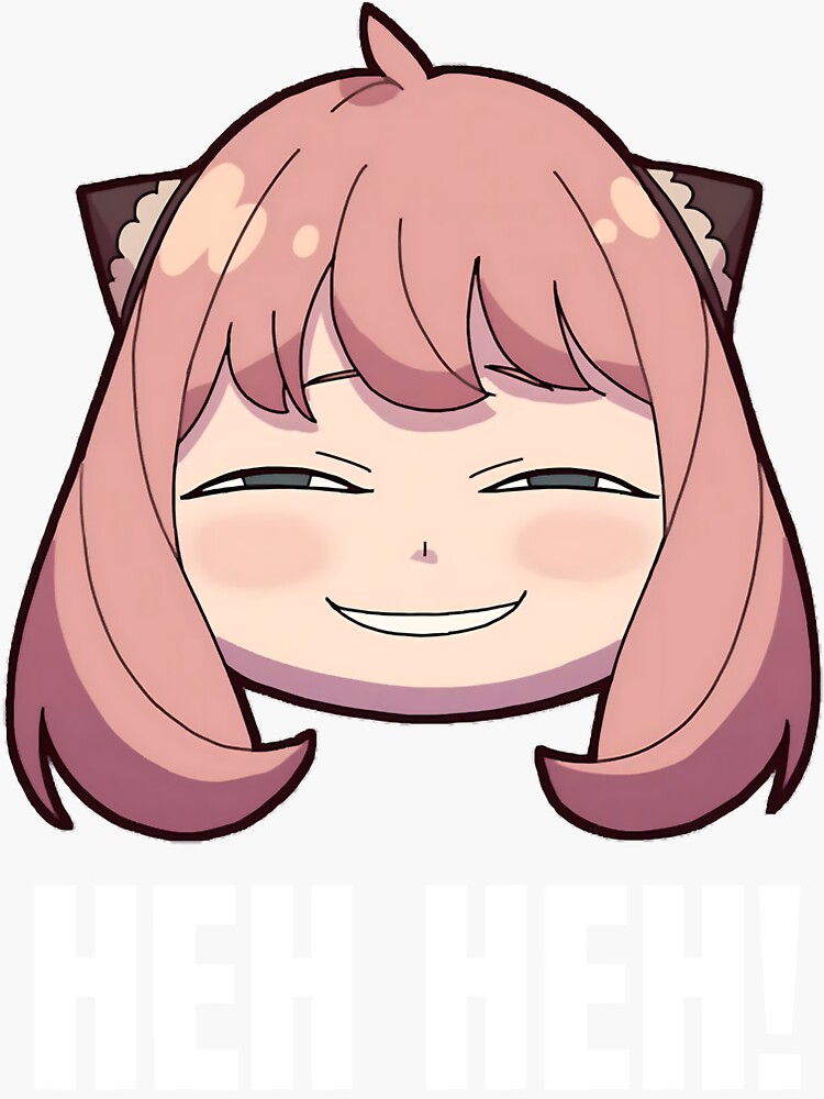 "Spy x Family - Anya Heh Heh" Sticker for Sale by JavanTest | Redbubble