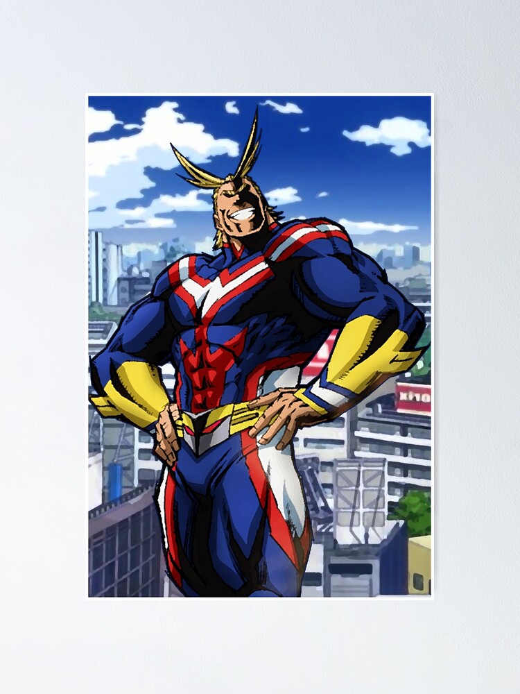 "all might " Poster for Sale by AnimeVision | Redbubble