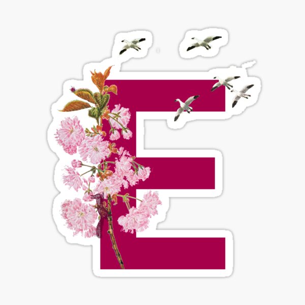 "Alphabet - Letter E" Sticker for Sale by Bikowi | Redbubble