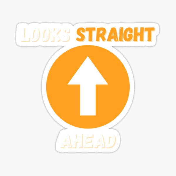 "Looks Straight Ahead" Sticker for Sale by LivingstonAlva | Redbubble
