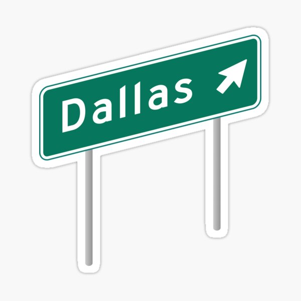 "Dallas" Sticker for Sale by WordsMaps | Redbubble