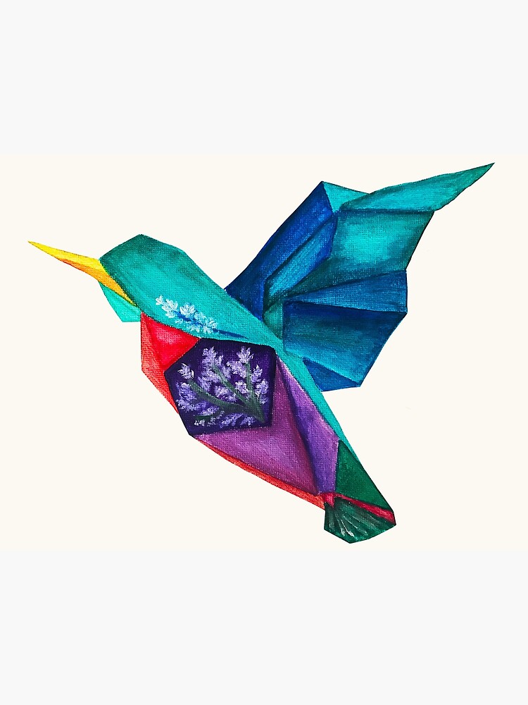 "Origami Hummingbird" Photographic Print for Sale by Carisagrem | Redbubble