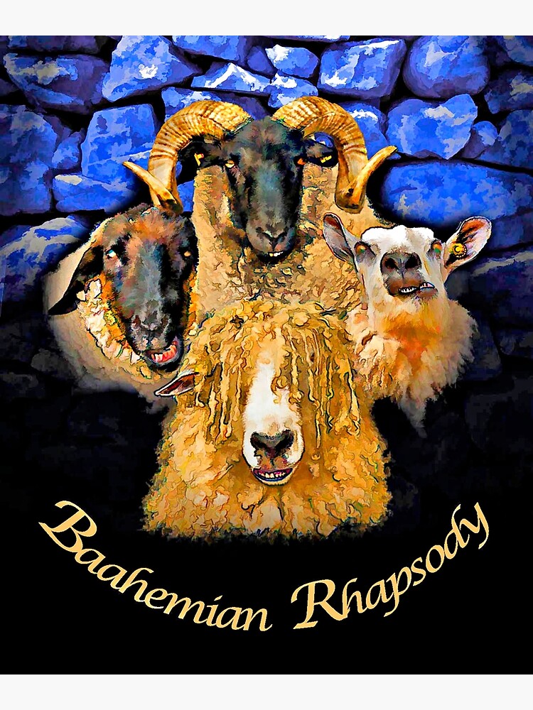 "Baahemian Rhapsody." Poster for Sale by Happy-snapper | Redbubble