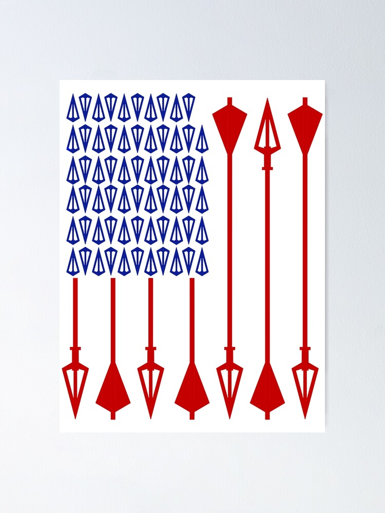 "American Flag Arrows" Poster for Sale by LukasWatsica | Redbubble