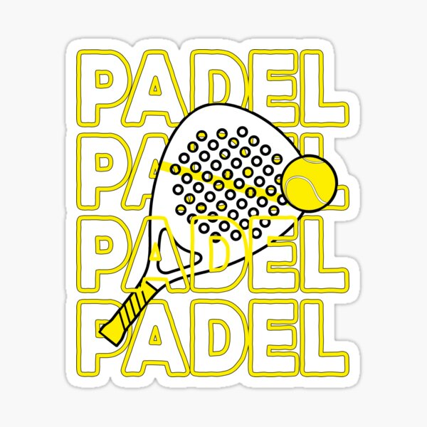 "Padel Player Sport Coach Fan Padel Tennis Training" Sticker for Sale ...
