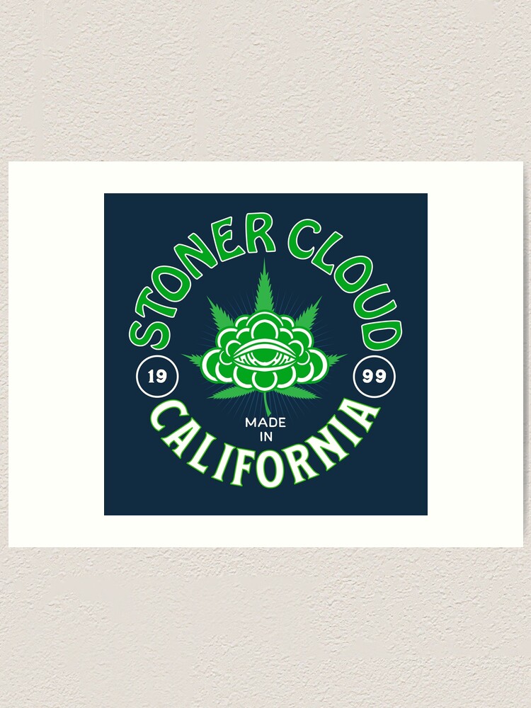 "Stoner Cloud California Brand Logo" Art Print for Sale by Artsier ...