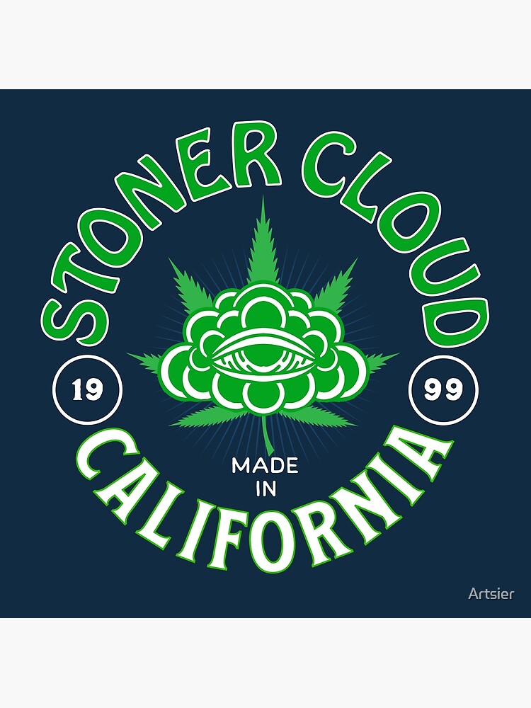 "Stoner Cloud California Brand Logo" Art Print for Sale by Artsier ...