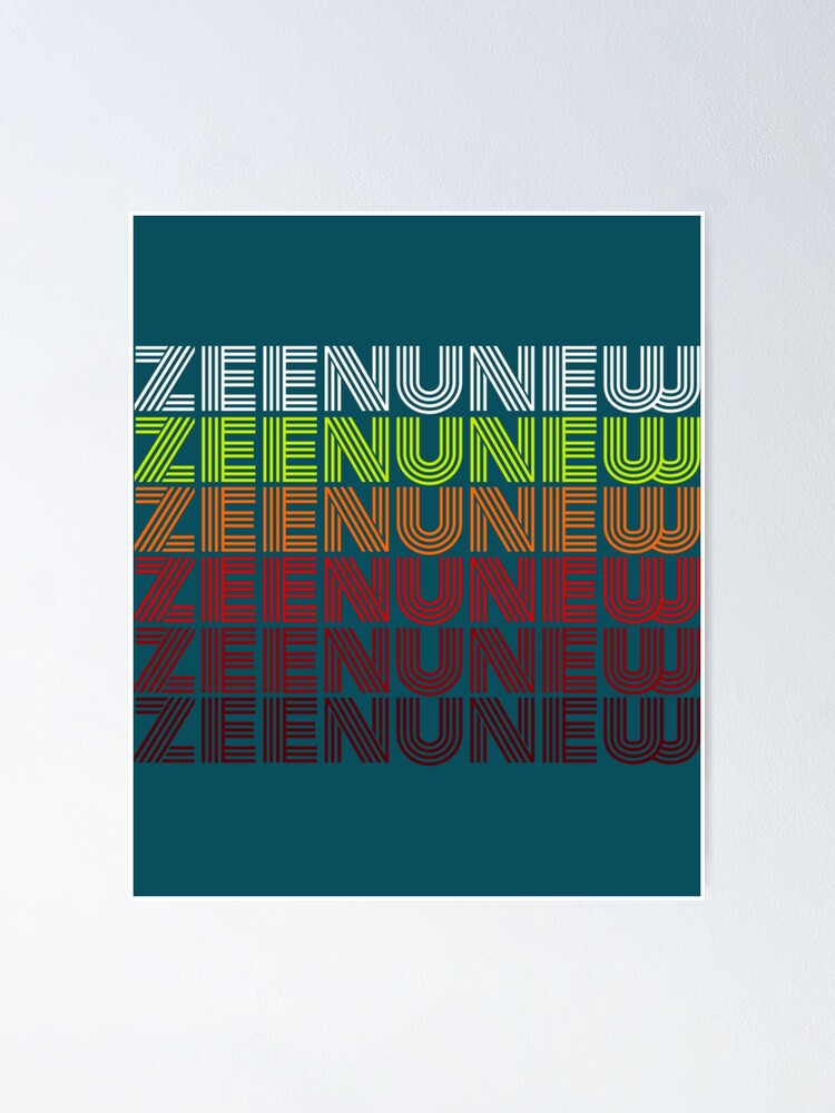 "Zeenunew Vintage " Poster for Sale by LeeAmelinda | Redbubble