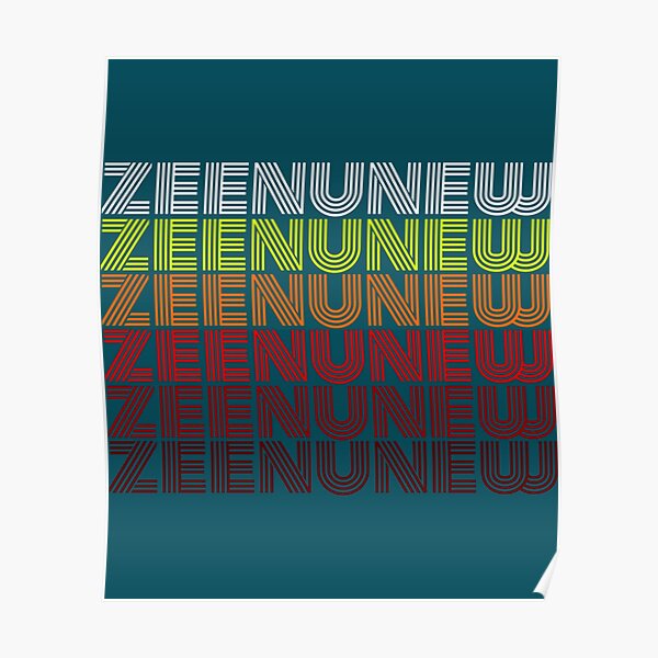 "Zeenunew Vintage " Poster for Sale by LeeAmelinda | Redbubble