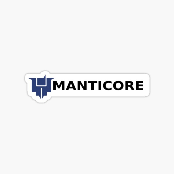"Manticore Logo" Sticker for Sale by Tzsycho | Redbubble