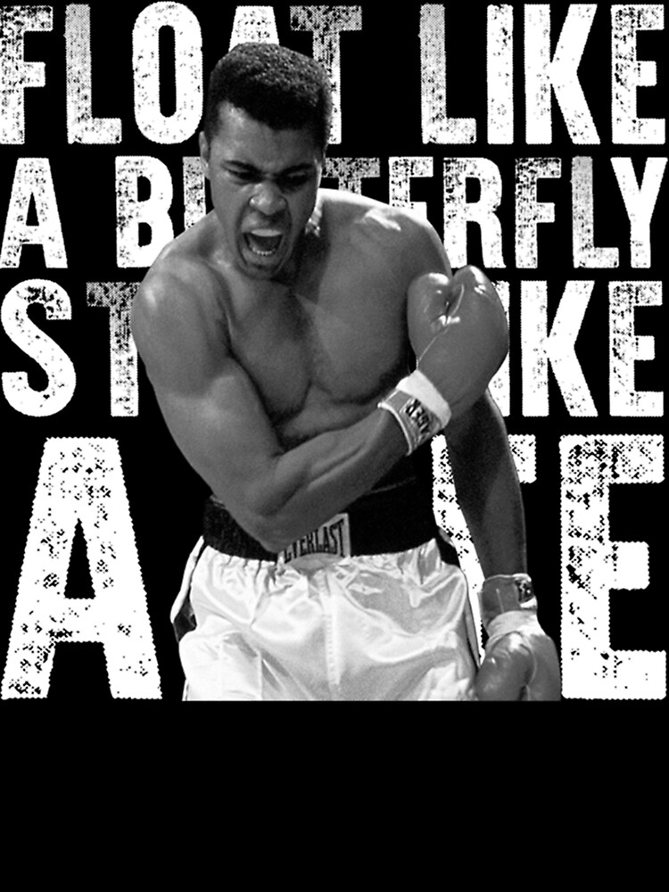 Lámina fotográfica «Flota como la leyenda del boxeo de Muhammad ali ...
