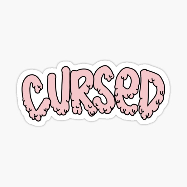 "Cursed" Sticker for Sale by Seirski | Redbubble