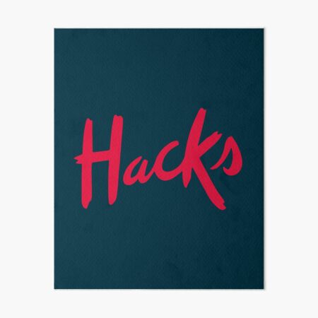 "Hacks logo " Art Board Print for Sale by ReynoldsAnthony | Redbubble