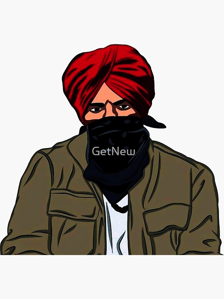 "Sidhu Moose Wala Car" Sticker for Sale by GetNew | Redbubble