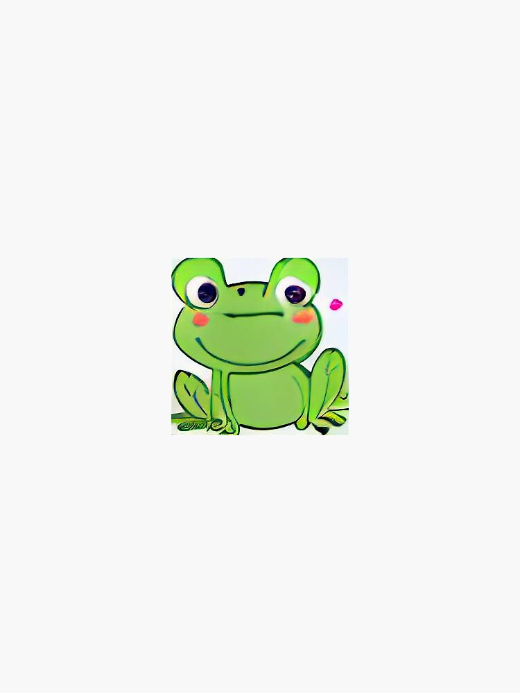 "Little cursed frog" Sticker for Sale by aiReady | Redbubble