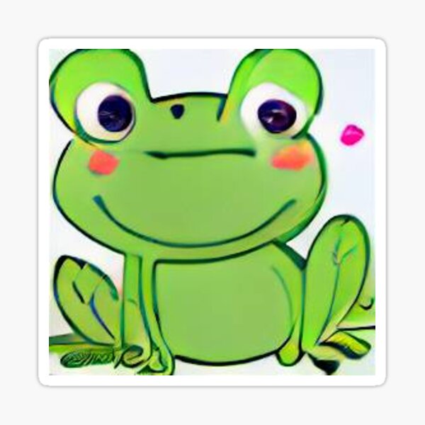 "Little cursed frog" Sticker for Sale by aiReady | Redbubble