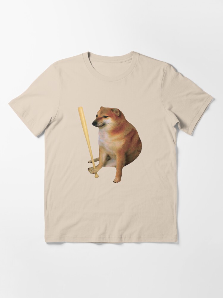 "Cheems Doge Bat" T-shirt for Sale by DonatasSab | Redbubble | cheems t ...