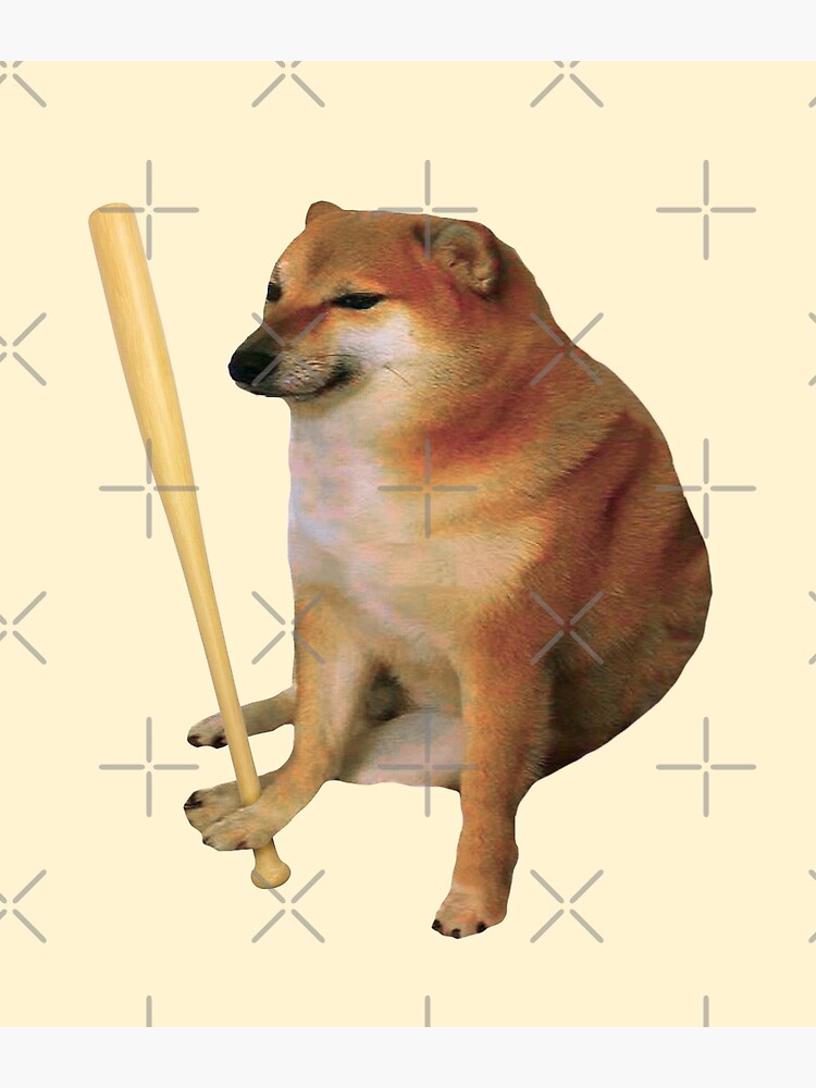 Lámina artística «Cheems Doge Bat» de DonatasSab | Redbubble