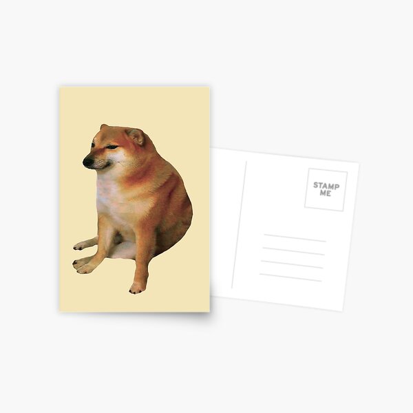 "Cheems Doge" Postcard for Sale by DonatasSab | Redbubble