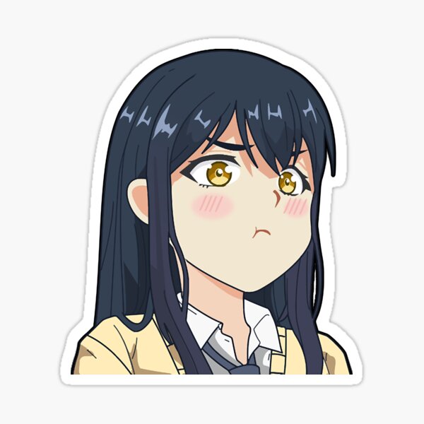 "Miko Pout " Sticker for Sale by lacthienan447 | Redbubble