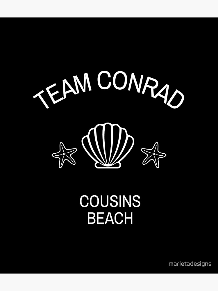 "Team Conrad Cousins Beach Blanco The summer i turned pretty" Poster ...