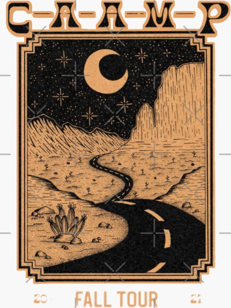 "CAAMP BAND FALL TOUR 2022" Sticker for Sale by MALCOMM01 | Redbubble