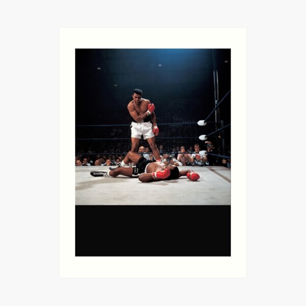 "Muhammad Ali knockout Sonny Liston Fight Poster Design Poster E" Art ...