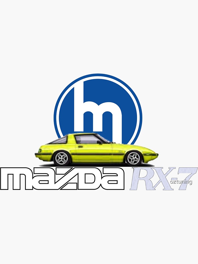 "Mazda RX7 Gen 1 - FB/SA" Sticker for Sale by oztuning | Redbubble
