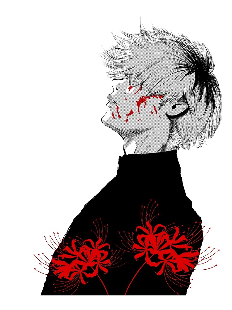 Anime Sasakikanami Looking Up Red Spider Lily Tokyo Ghoul Photographic Print For Sale By