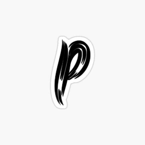 "Letter (P)" Sticker for Sale by Eixel-Design | Redbubble