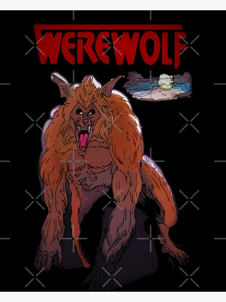 "WEREWOLF 1987 by SHNAST-TV" Poster for Sale by shnast | Redbubble