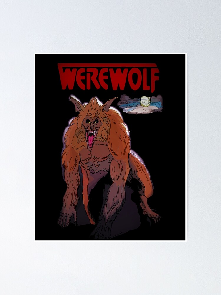 "WEREWOLF 1987 by SHNAST-TV" Poster for Sale by shnast | Redbubble