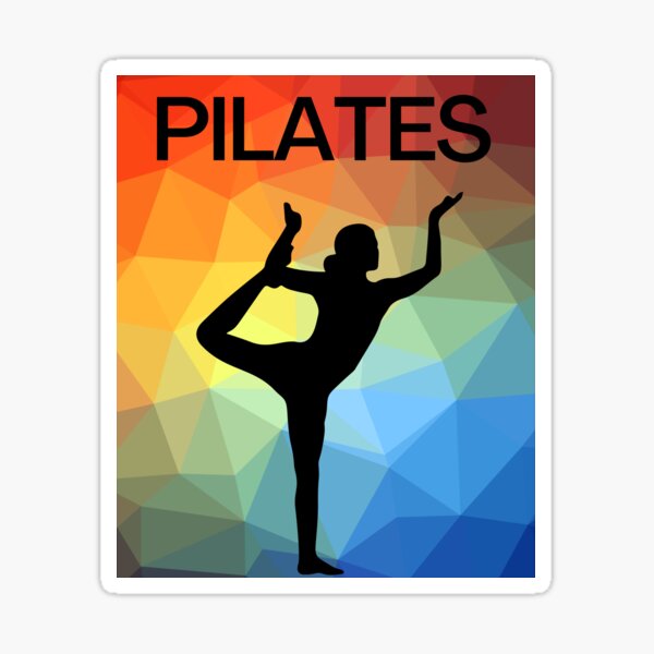 "Pilates" Sticker for Sale by ChachiArts | Redbubble