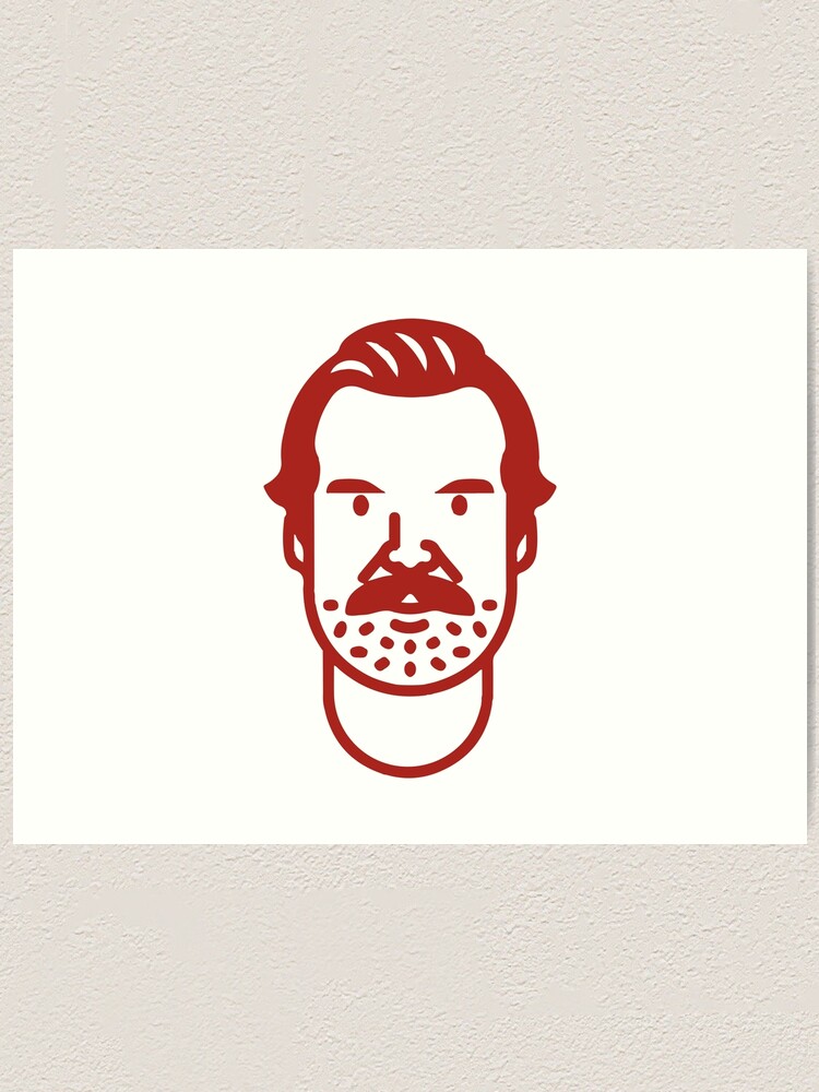 "Hopper Stranger Things" Art Print for Sale by JaydenHarding | Redbubble