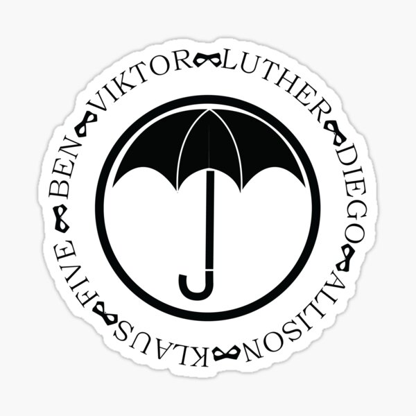 "Umbrella Members Names" Sticker for Sale by HeardUWereDead | Redbubble