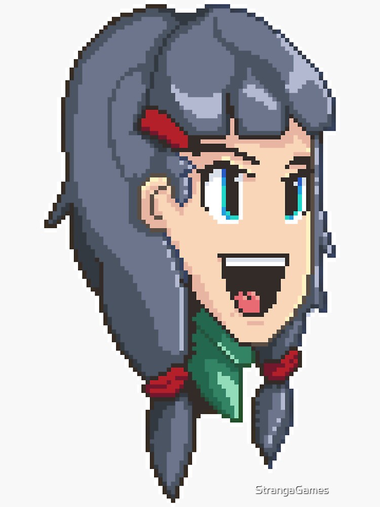 "Pixel Tena" Sticker for Sale by StrangaGames | Redbubble