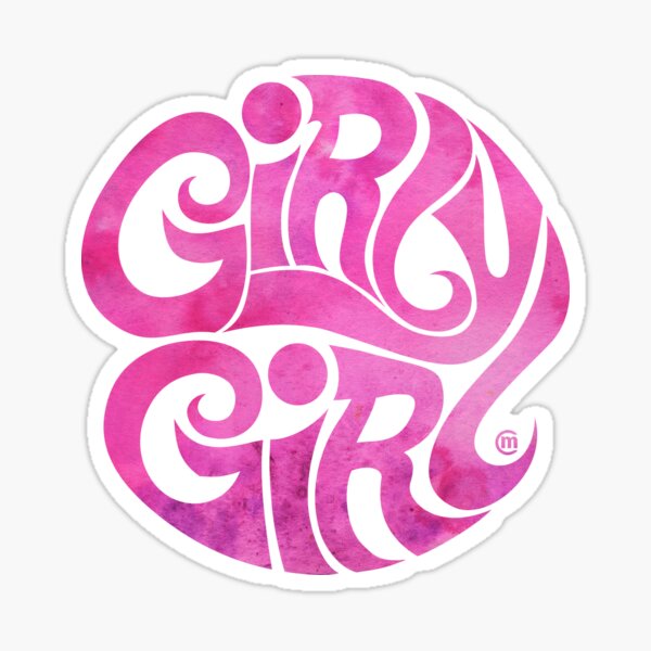 "Girly Girl" Sticker by Vectorland | Redbubble