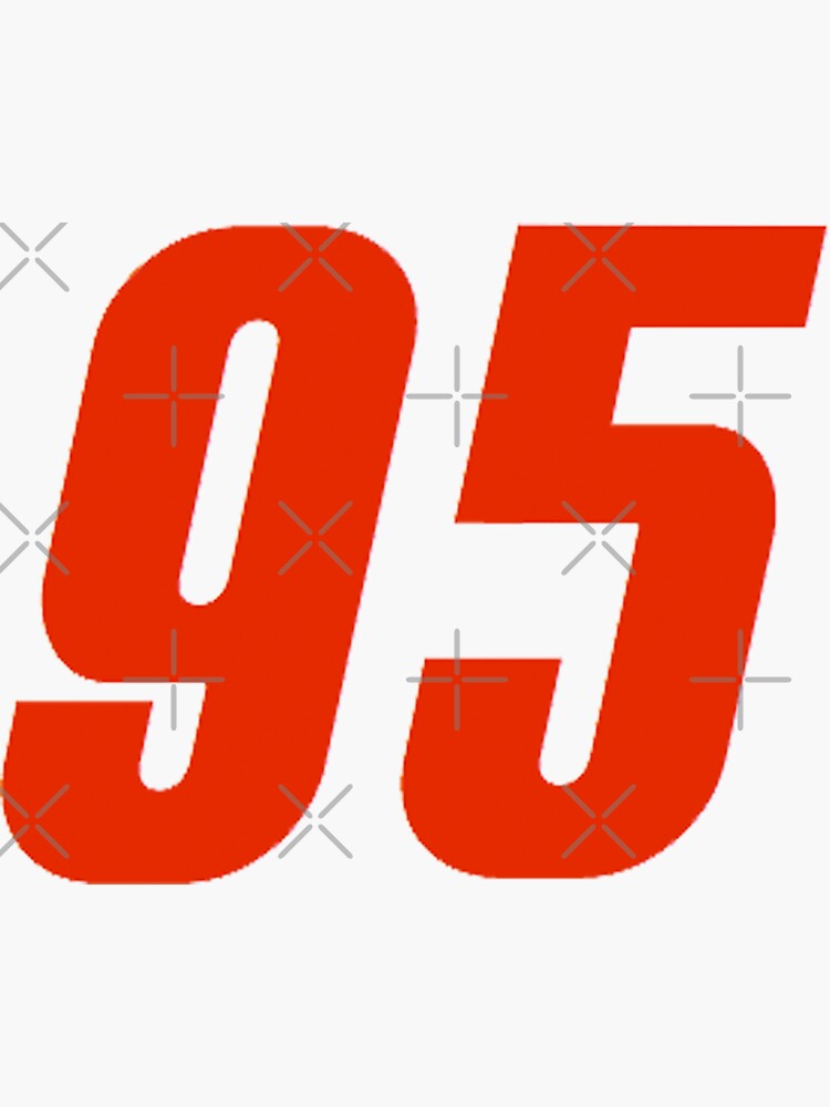 Pegatina «95 Lightning Mcqueen Number Cars 3» de Justbrian | Redbubble