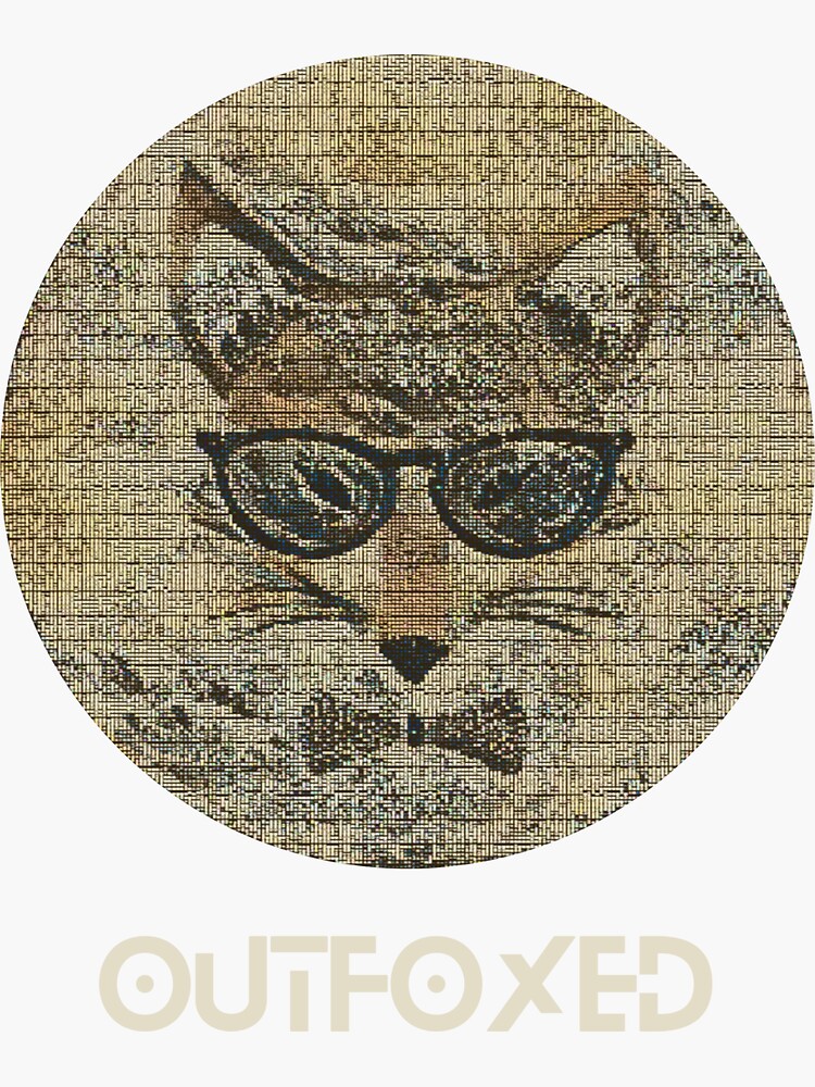 "outfoxed - the full fox" Sticker for Sale by outfoxedgaming | Redbubble