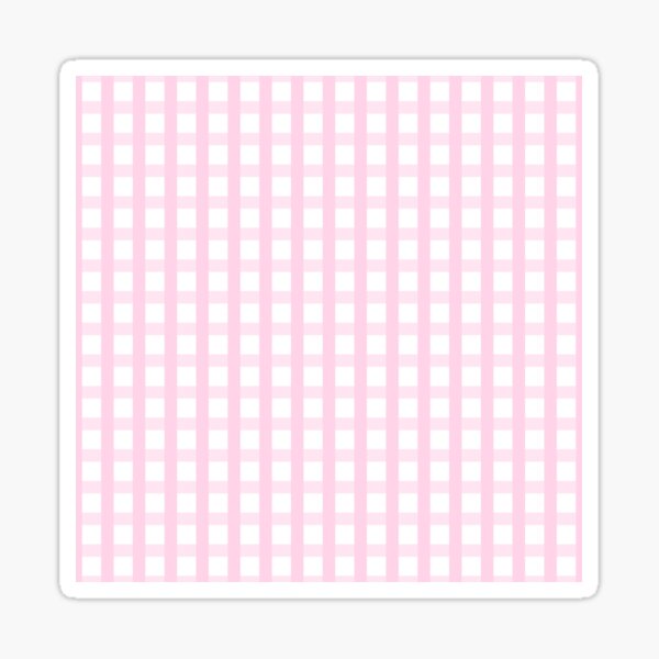 "Soft Pink Buffalo check plaid" Sticker for Sale by GlaceDesignCo ...