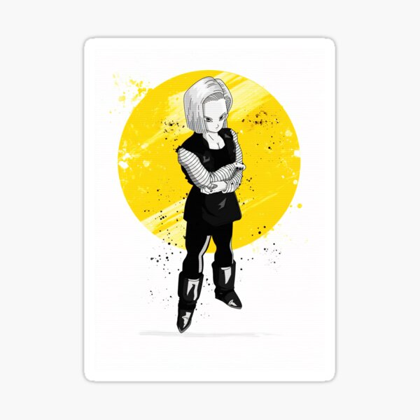 "android 18" Sticker for Sale by JohnSmith46 | Redbubble