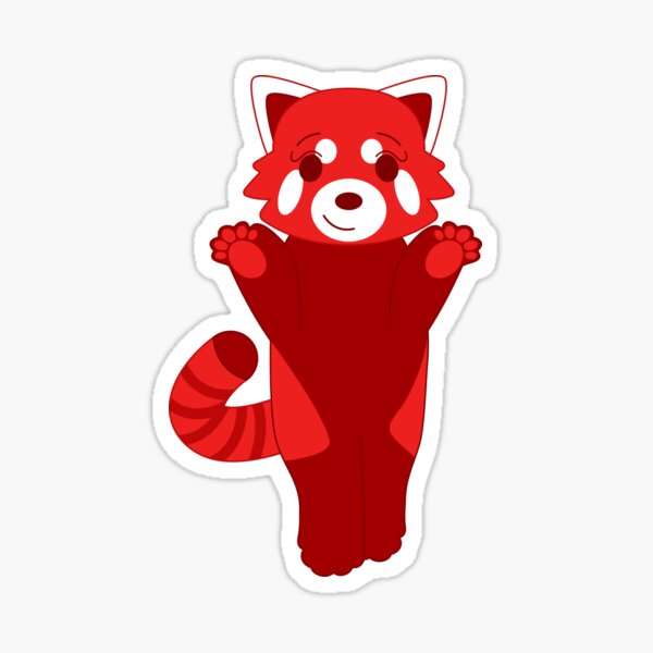 "Red panda" Sticker for Sale by Samuel-Ruhland | Redbubble