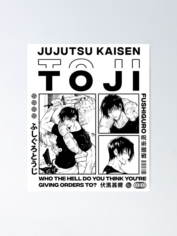 Poster « Toji Fushiguro Jujutsu kaisen, Toji Zenin jjk », par Saghanime ...