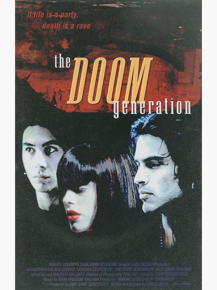 "The Doom Generation 1995 poster" Sticker for Sale by shirleywnklr ...