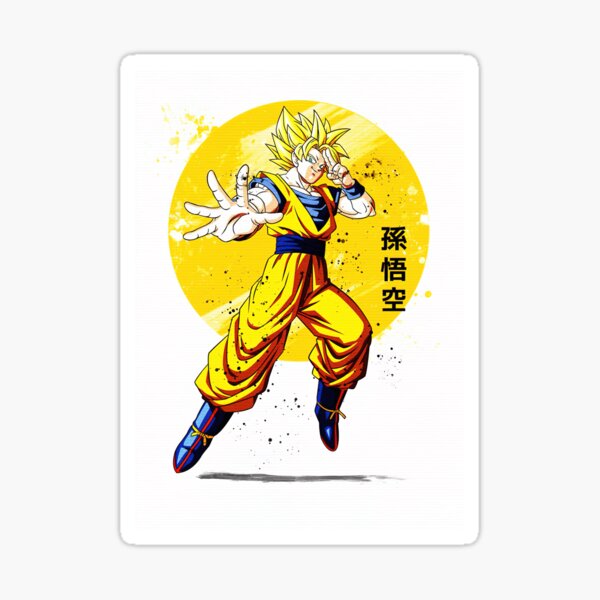 "son goku" Sticker for Sale by SandraKennedy | Redbubble