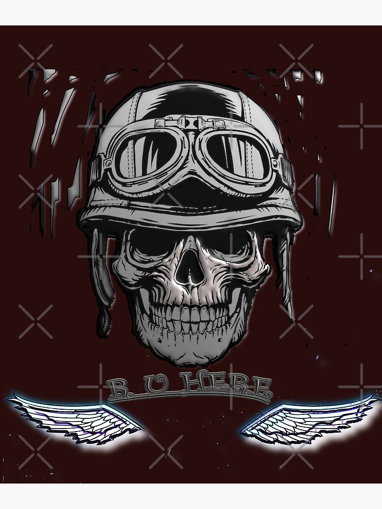 "skull helmet motorcycle angry" Poster for Sale by danadino3 | Redbubble